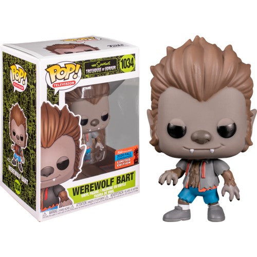 The Simpsons - Werewolf Bart #1034 Pop Vinyl Funko NYCC 2020 Exclusive ...