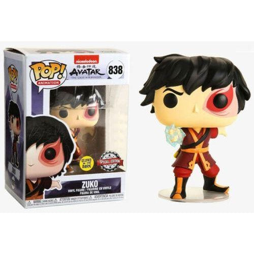 Avatar The Last Airbender Zuko Glow Dark 838 Pop Vinyl Figure Funko ...