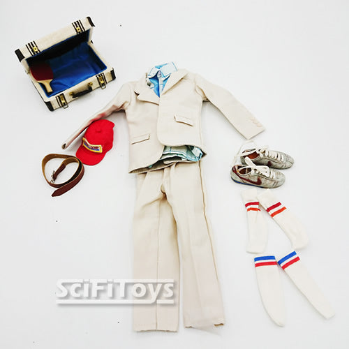 1/6 Male Custom Parts : (Forrest Gump) outfit set Suit, Briefcase, Soc ...